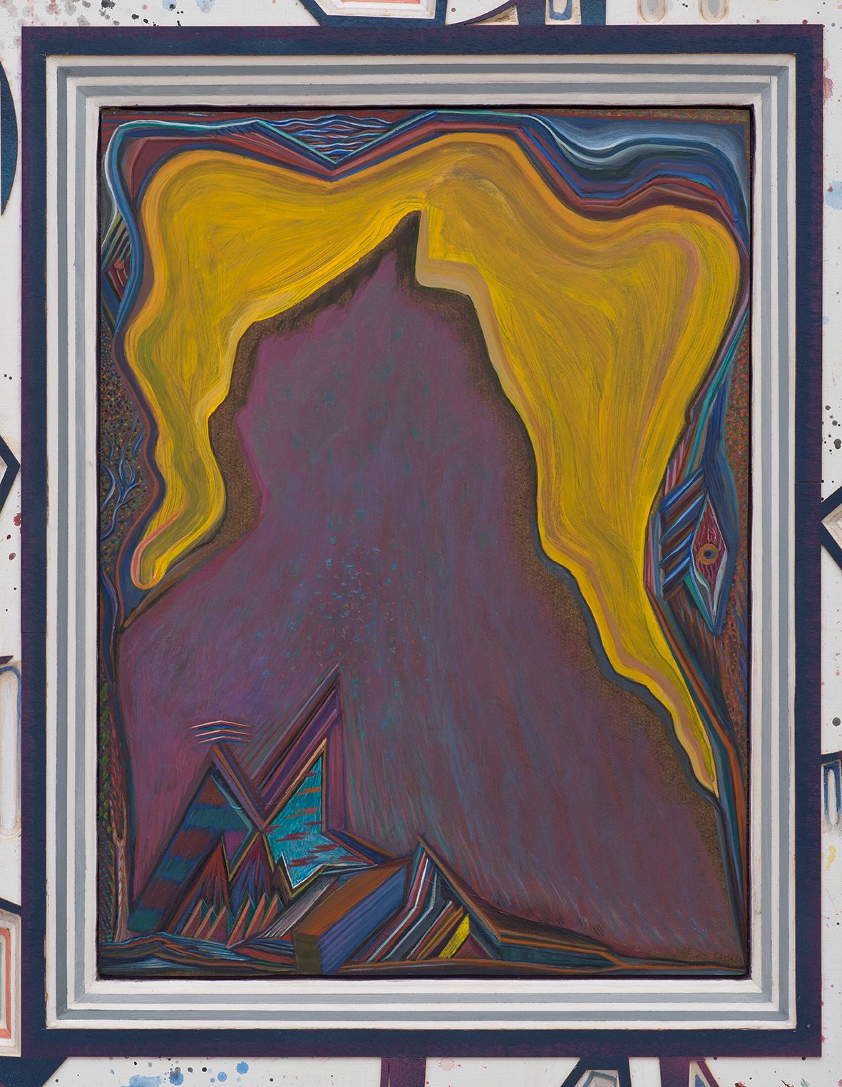 Sky Wig on Painting Table | Zach HARRIS (2011) | PERROTIN
